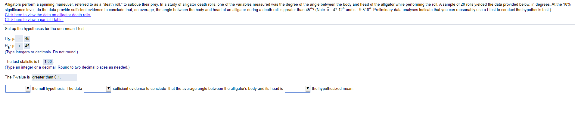 Solved Alligators perform a spinning maneuver, referred to | Chegg.com
