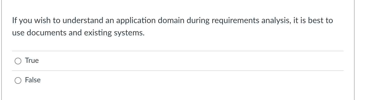 Solved If you wish to understand an application domain | Chegg.com