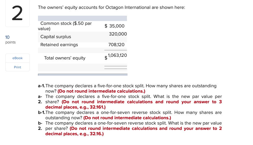 Solved 2 The owners' equity accounts for Octagon | Chegg.com