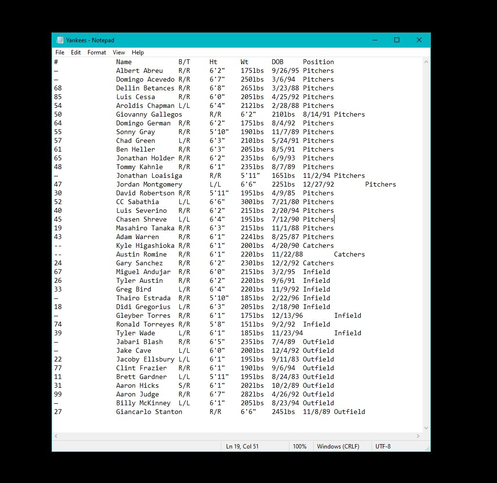 Write in JAVA In a baseball an array of 9 players | Chegg.com