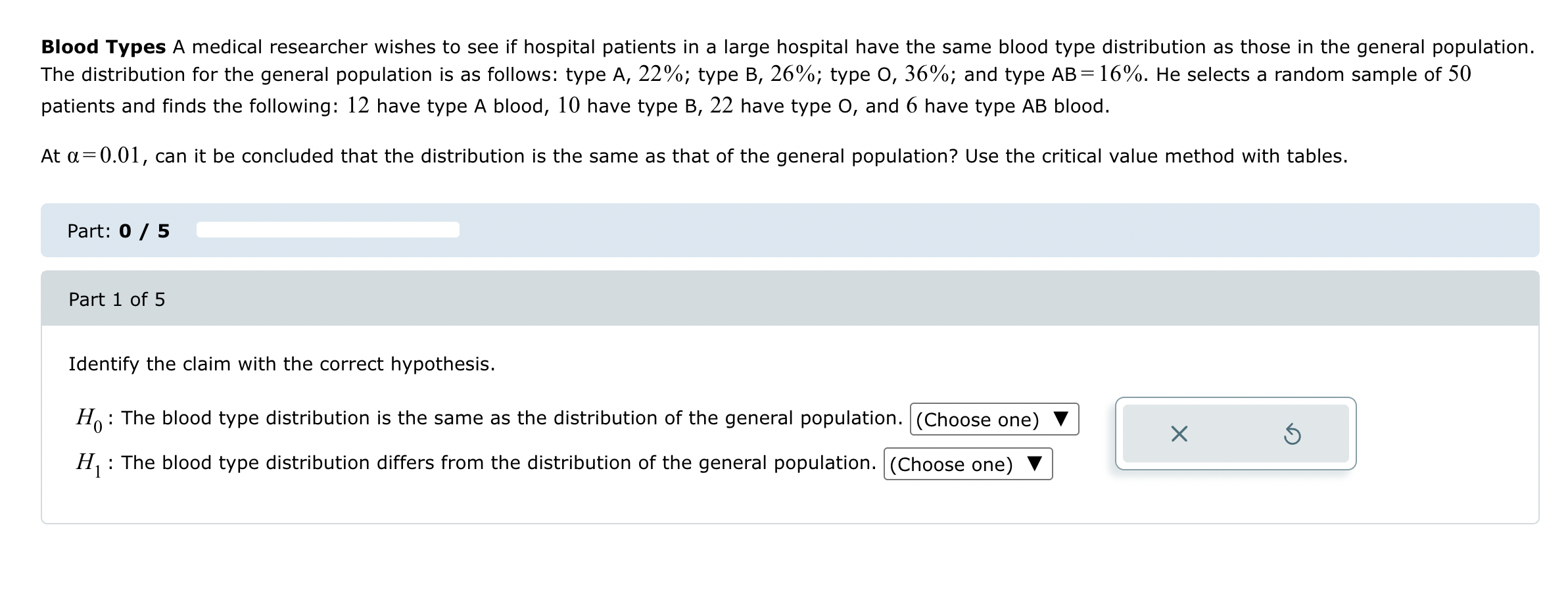 Solved Part 2) critical valuepart 3) compute the test part | Chegg.com