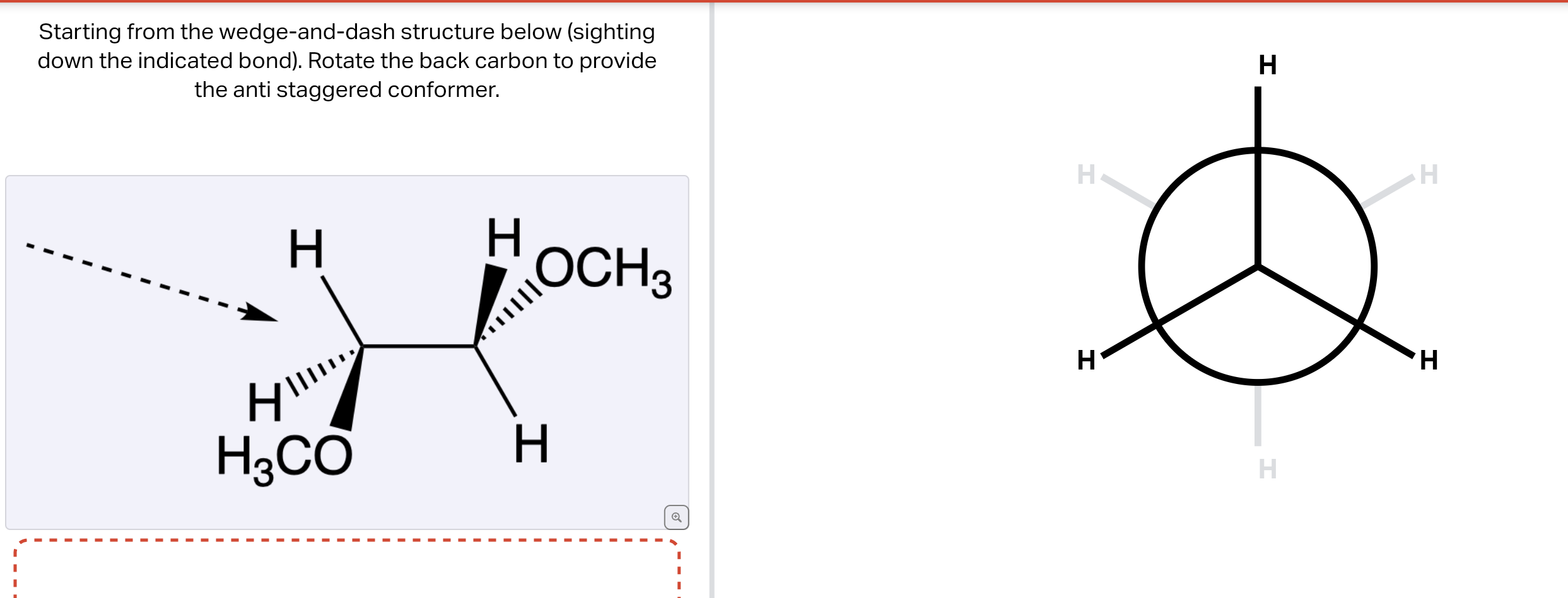Solved Starting from the wedge-and-dash structure below | Chegg.com