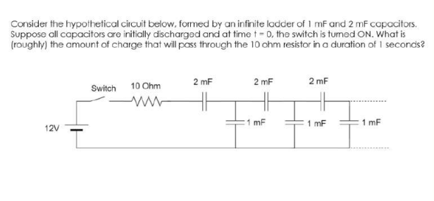 Solved Consider the hypothetical circuit below, formed by an | Chegg.com