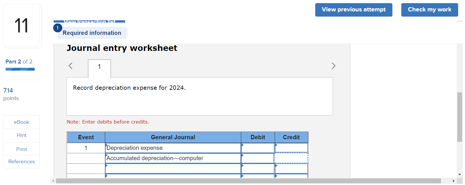 Solved Required information Exercise 11-23 (Algo) Change in | Chegg.com