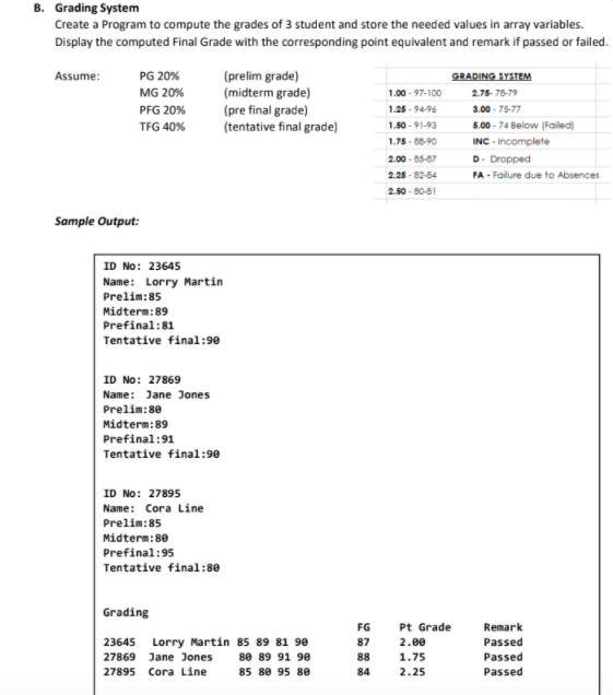 Solved (Arrays and String Implementation) (please dont use | Chegg.com