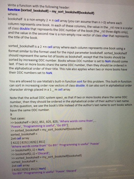 Solved Write a function with the following header: function | Chegg.com