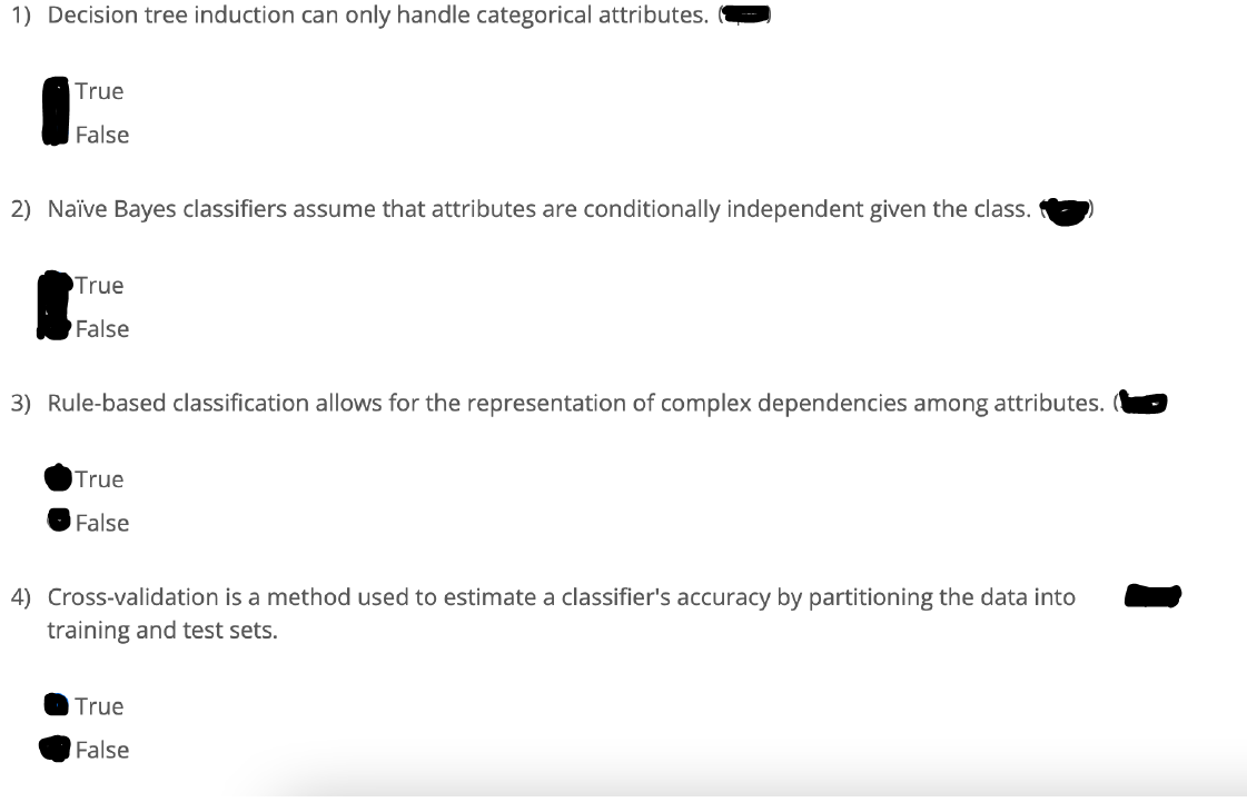 Solved 1 Decision Tree Induction Can Only Handle