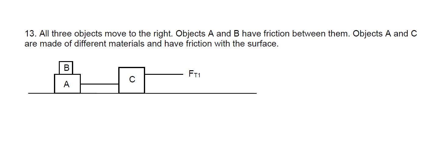 Solved a) Draw a free body diagrams for each object.b) Draw | Chegg.com