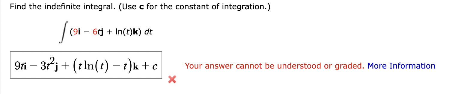 Solved Find the indefinite integral. (Use c for the constant | Chegg.com