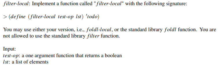 Solved filter-local: Implement a function called | Chegg.com