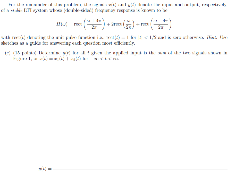 Solved Let r1(t) and r2(t) be two infinite-duration | Chegg.com