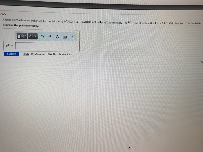 Solved A lactic acid/lactate ion buffer solution contains | Chegg.com