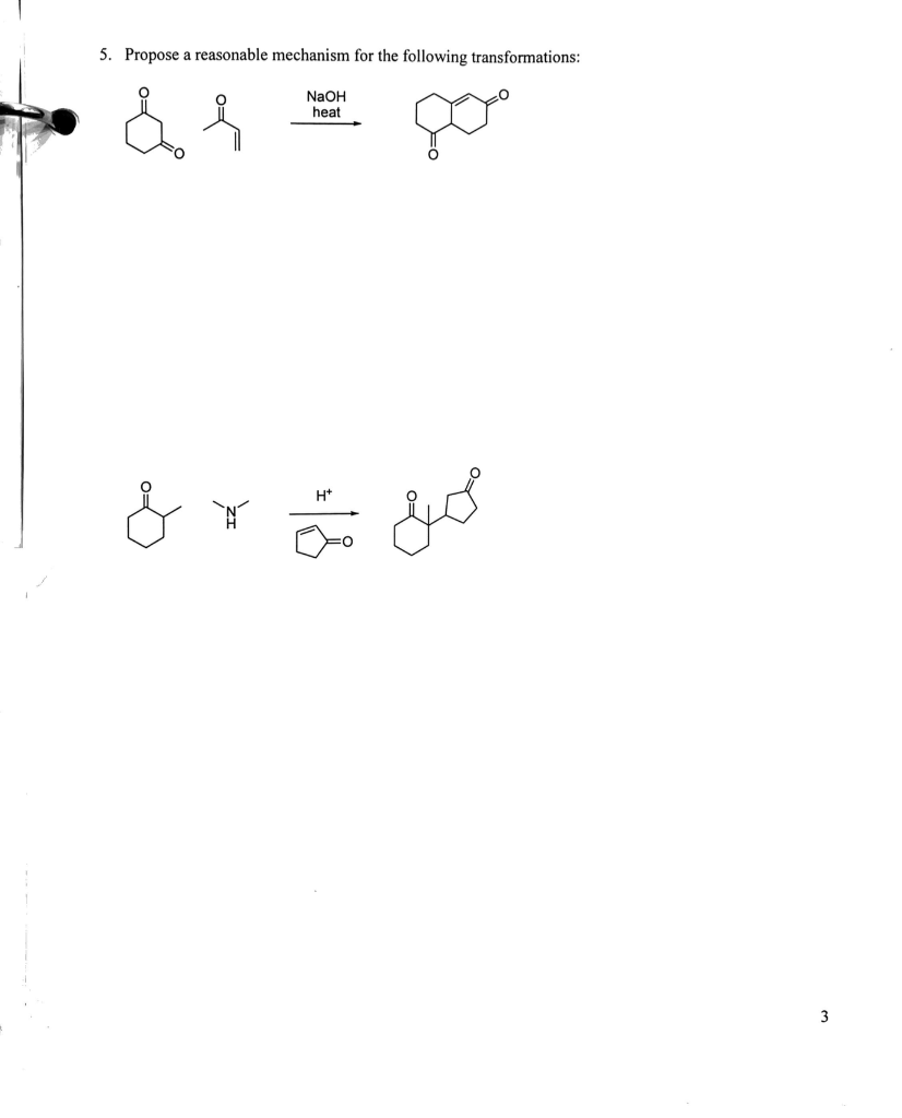 Solved 5. Propose a reasonable mechanism for the following | Chegg.com