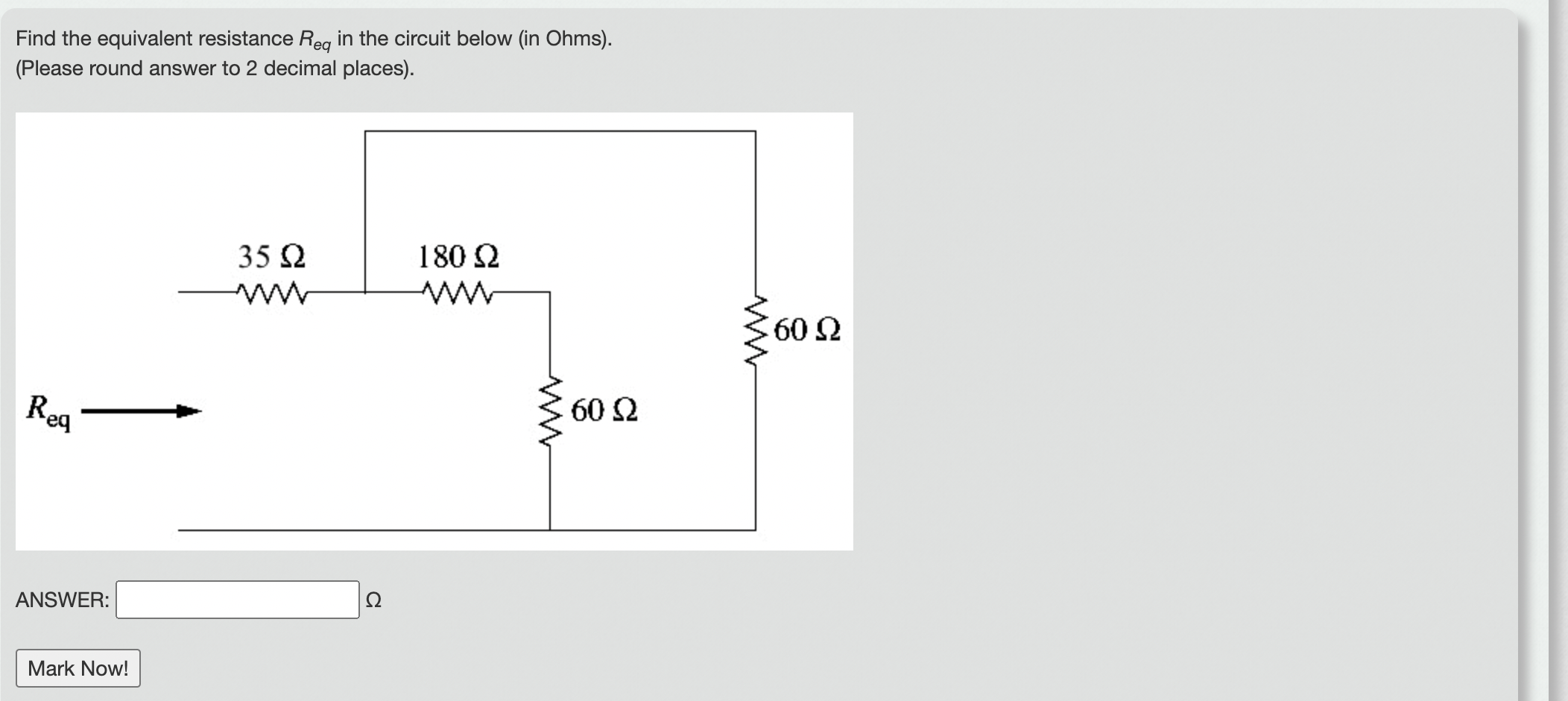 Solved Find the equivalent resistance Req in the circuit | Chegg.com