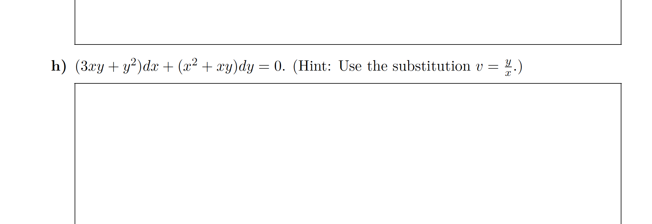 Solved Question 1. For each of the following ODEs, find the | Chegg.com