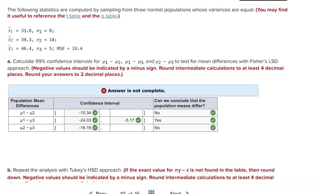 Solved The following statistics are computed by sampling | Chegg.com