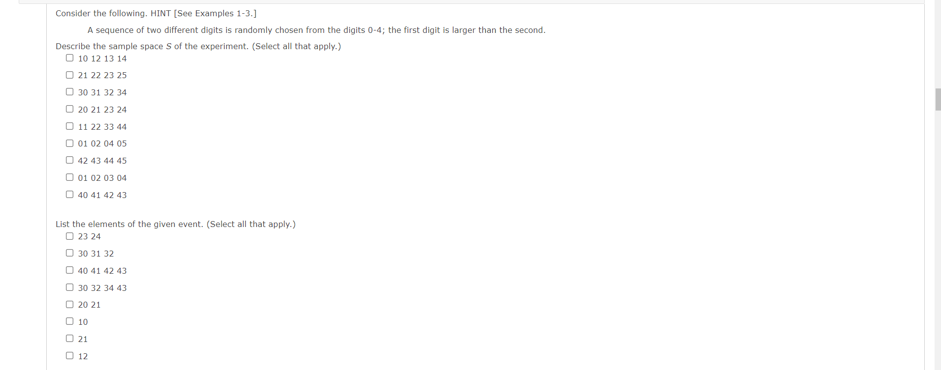 Solved Consider the following. HINT (See Examples 1-3.] A | Chegg.com