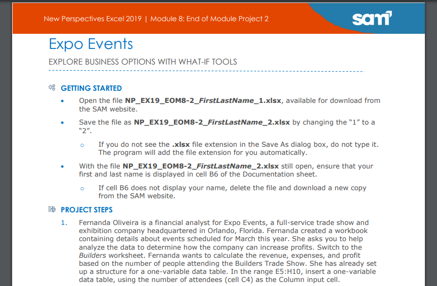 New Perspectives Excel 2019 | Module 8: End of Module | Chegg.com