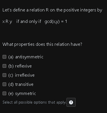 Solved Let's define a relation R on the positive integers by | Chegg.com