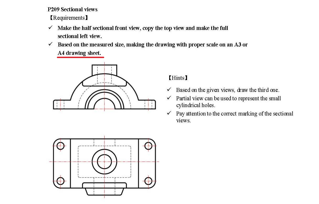 Solved Engineering Graphics/Drawing exercise Please help me | Chegg.com