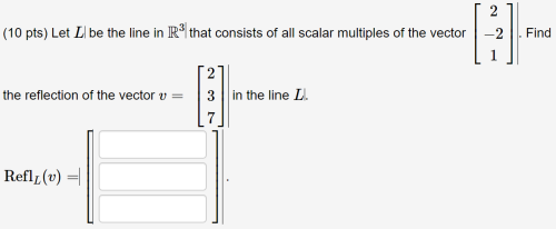 Solved 2 (10 pts) Let Ll be the line in R3 that consists of | Chegg.com