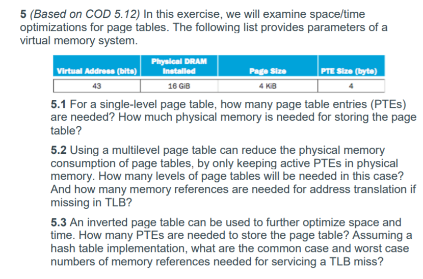 5 (Based on COD 5.12) In this exercise, we will | Chegg.com