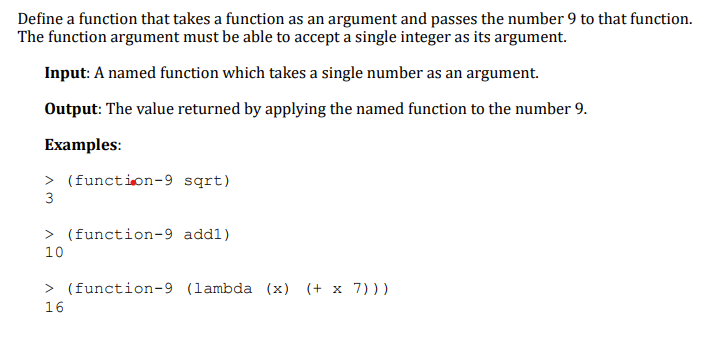 Solved Define a function that takes a function as an | Chegg.com