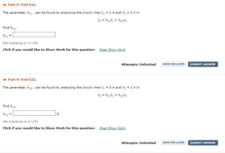 Solved Problem 17.5-2 (Multistep) Part 1: Find h11 An op amp | Chegg.com