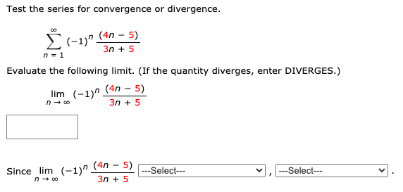 Solved Test the series for convergence or divergence. Σ | Chegg.com