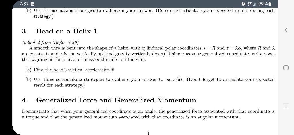 Solved (b) Use 3 sensemaking strategies to evaluation your | Chegg.com