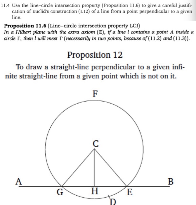 Solved 11.4 Use the line-circle intersection property | Chegg.com