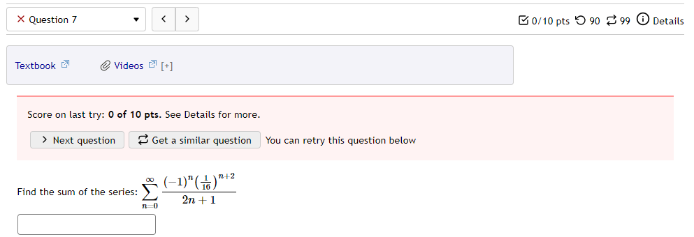 Solved Score on last try: 0 of 10 pts. See Details for more. | Chegg.com