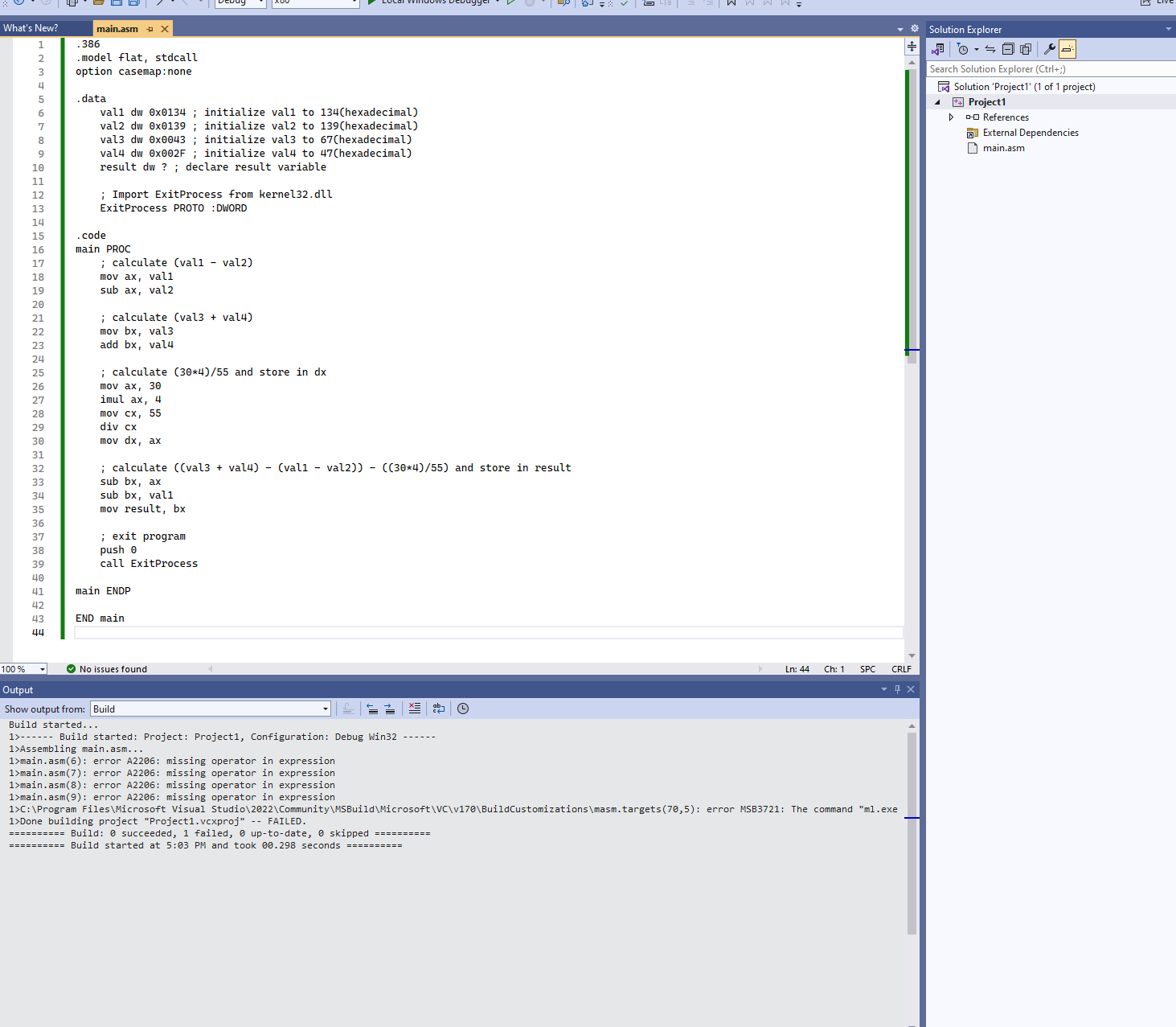Solved .386 .model flat, stdcall option casemap:none . data | Chegg.com