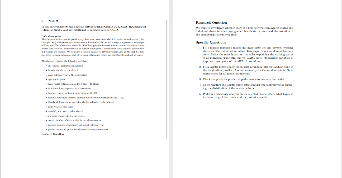 Solved 2 ﻿Part 2In this part you have to use Bayesian | Chegg.com