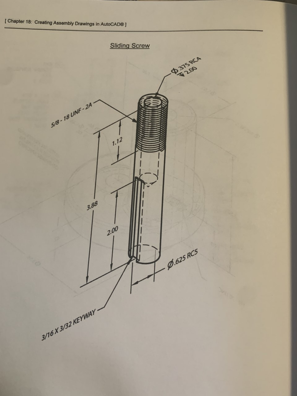 Chapter 18: Creating Assembly Drawings in AutoCAD®] | Chegg.com