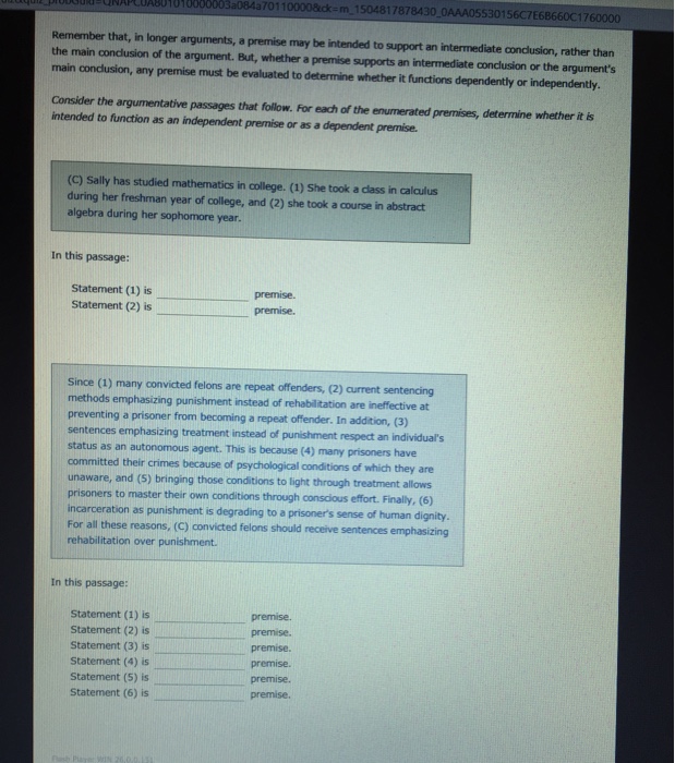 Solved 101 1504817878430 530156CTE6BS6OC1760000 The premise | Chegg.com