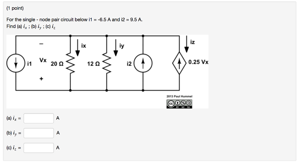 Solved For the single - node pair circuit below i1 = -6.5 A | Chegg.com Solved For the single - node pair circuit below i1 = -6.5 A | Chegg.com