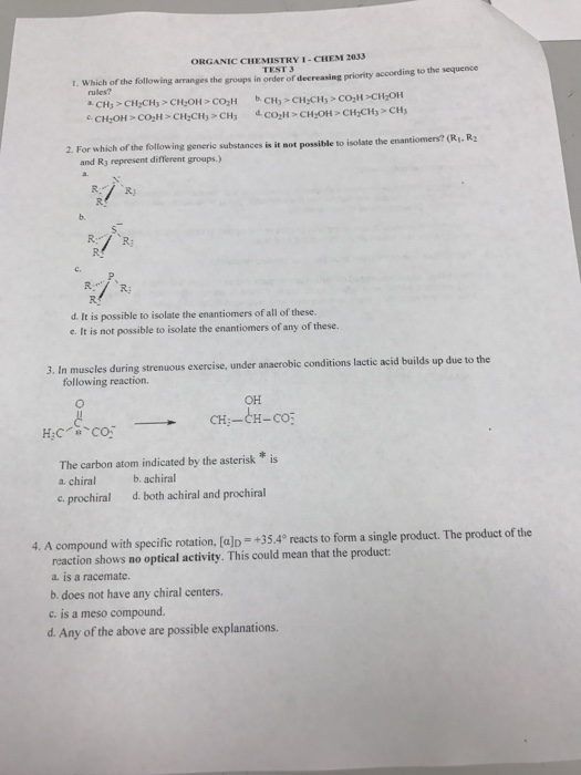 Solved Which of the following arranges the group, in order | Chegg.com