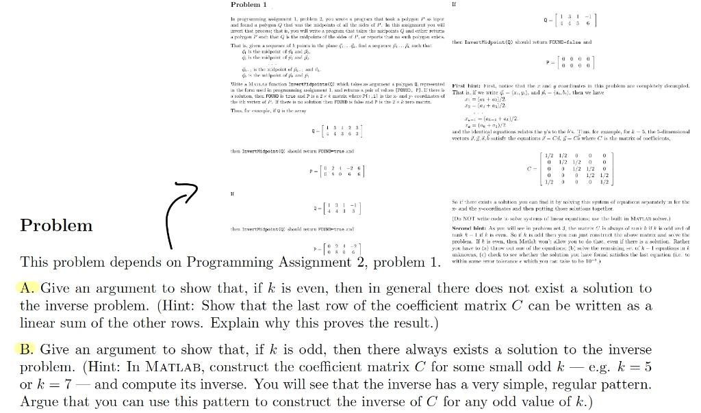 Problem (3 This problem depends on Programming | Chegg.com
