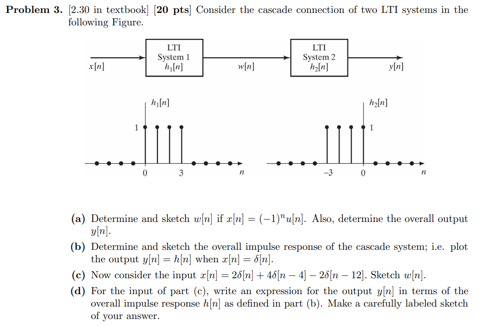 Solved oblem 3. [2.30 in textbook] [20 pts] Consider the | Chegg.com
