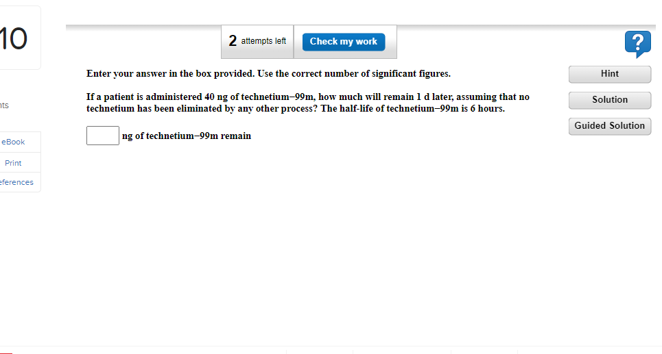 Solved Enter your answer in the box provided. Use the | Chegg.com
