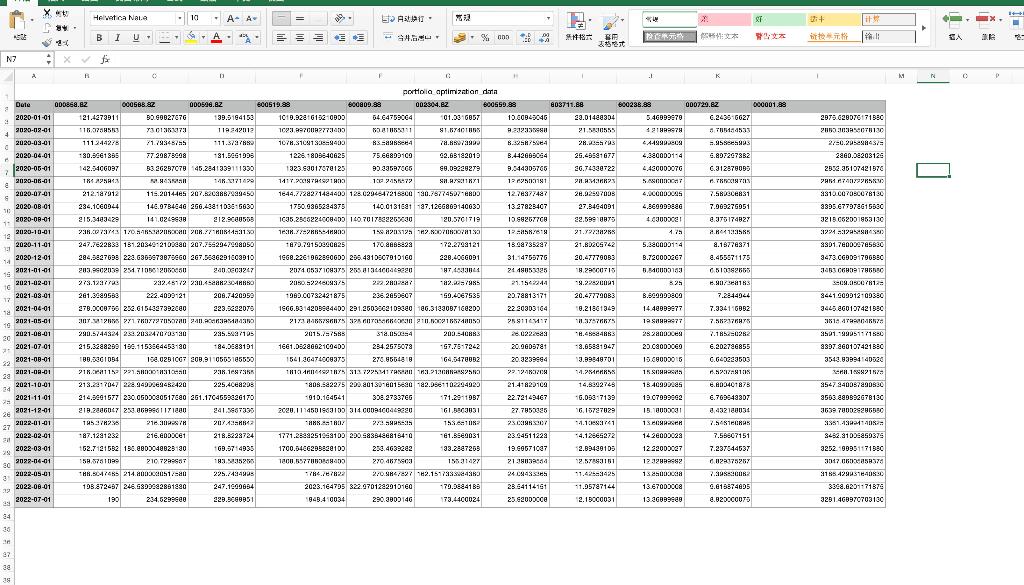 Homework #3 : A group research task Choose 10 stocks | Chegg.com