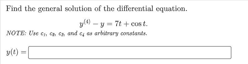 Solved Find the general solution of the differential | Chegg.com