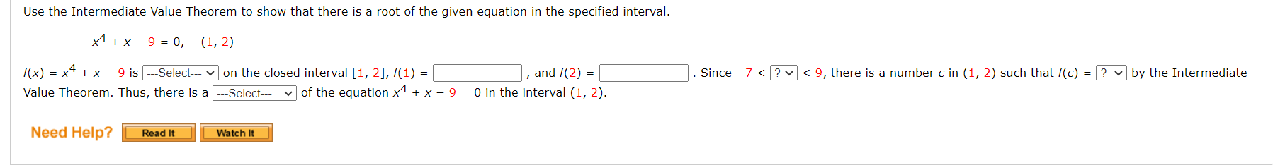 Solved Use the Intermediate Value Theorem to show | Chegg.com