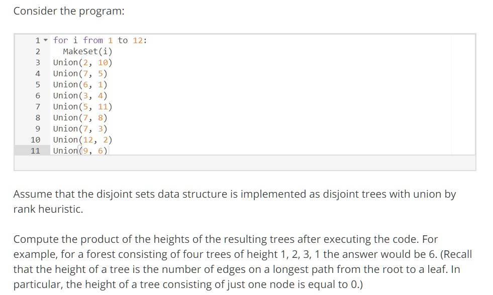 Solved Consider the program: 1 for i from 1 to 12: 2 | Chegg.com