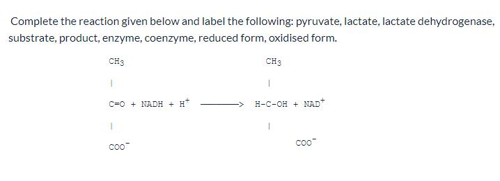 Solved Complete the reaction given below and label the | Chegg.com