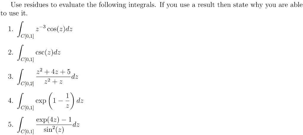 Solved I've been working on some Complex Analysis problems | Chegg.com
