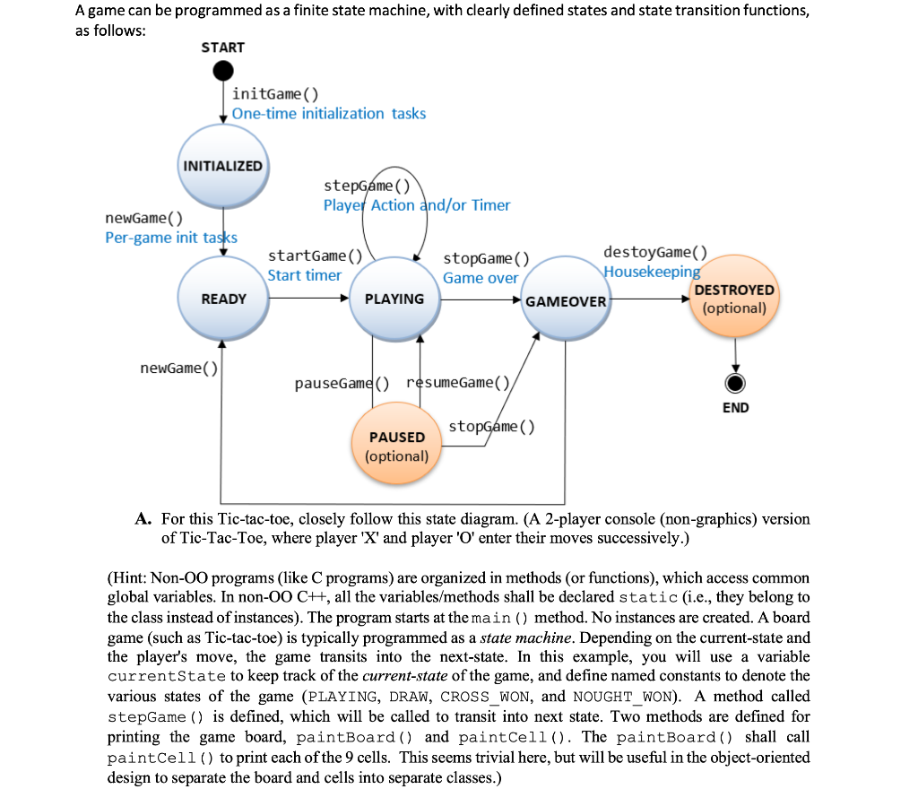 Solved I want to create a tic-tac-toe game on C++ with the | Chegg.com