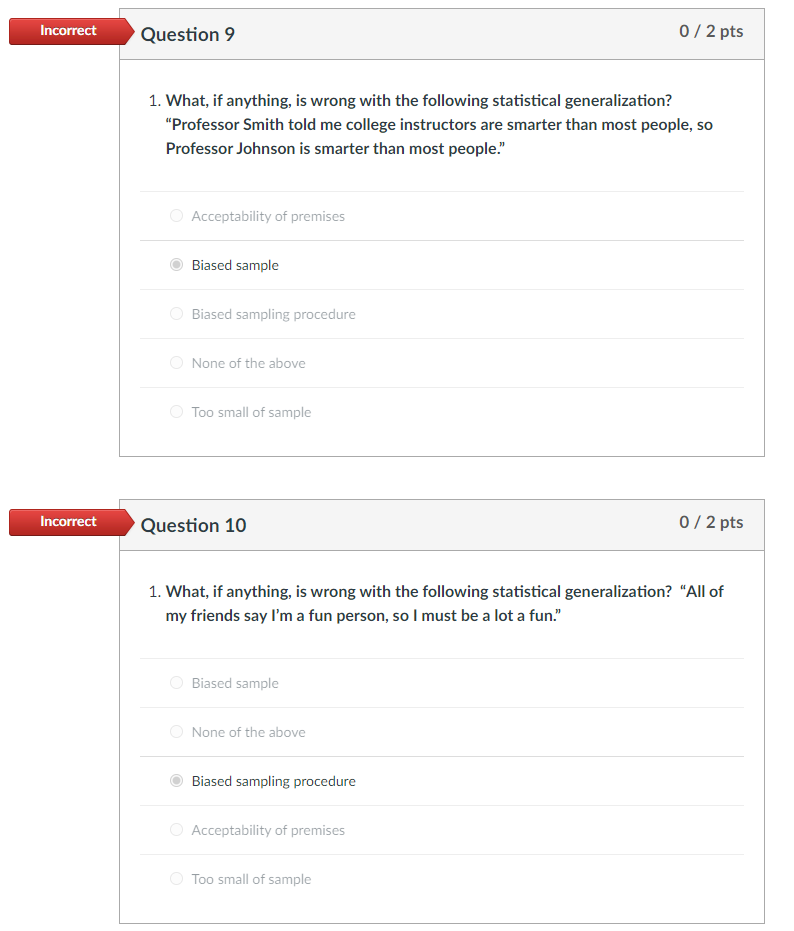Solved Incorrect Incorrect Question 9 0/2 pts 1. What, if | Chegg.com