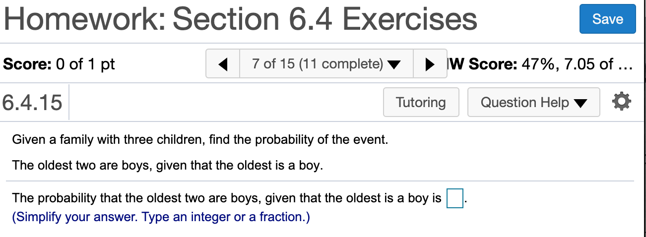 Solved Homework Section 6 4 Exercises Save Score 0 Of 1 Pt